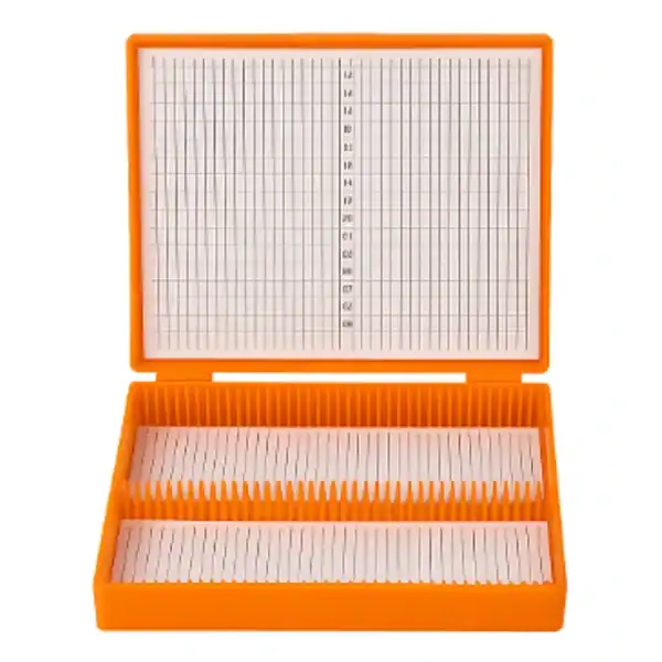 Caja contenedora para 100 Preparaciones Histológicas - Bioquimica.cl