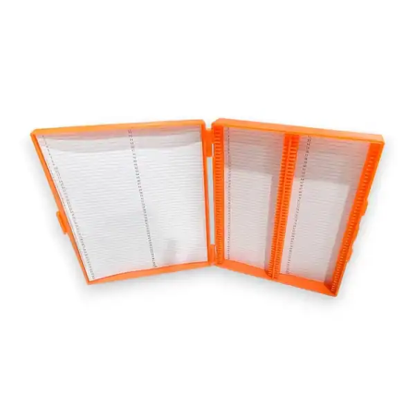 Caja contenedora para 100 Preparaciones Histológicas - Bioquimica.cl